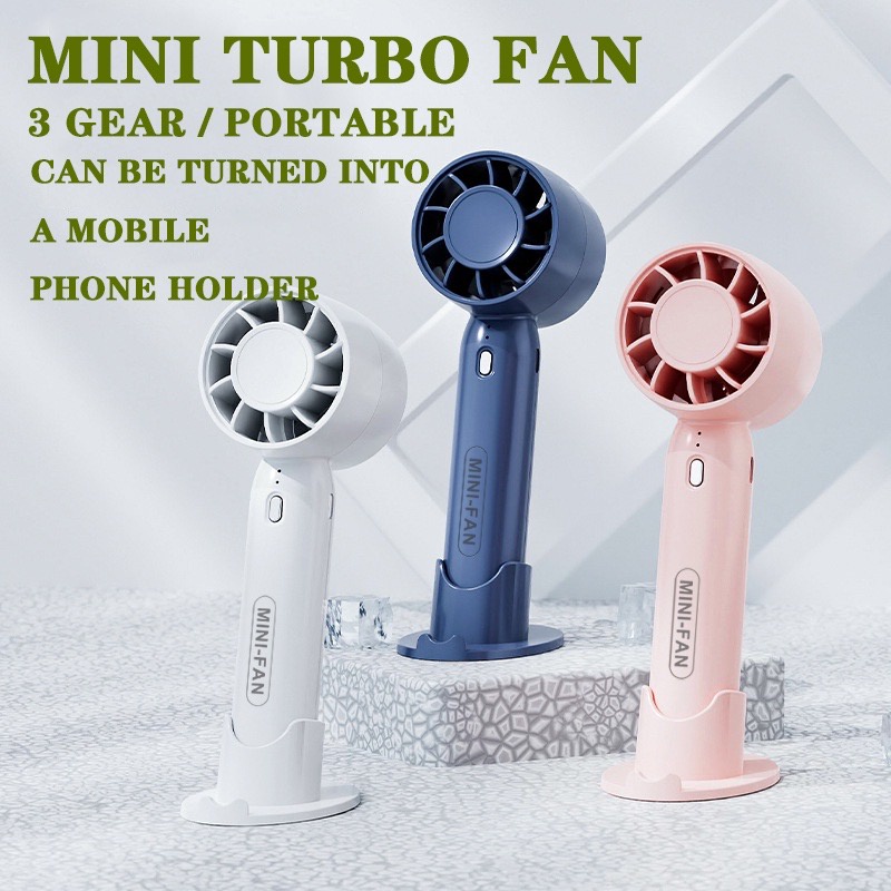 KUKU Portable Mini Fan USB Rechargeable Handheld Fans Long Battery Life ...