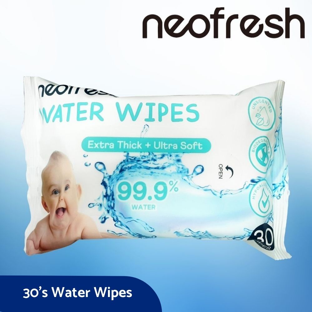 Neofresh Water Baby Wipes Unscented 30's | Shopee Philippines