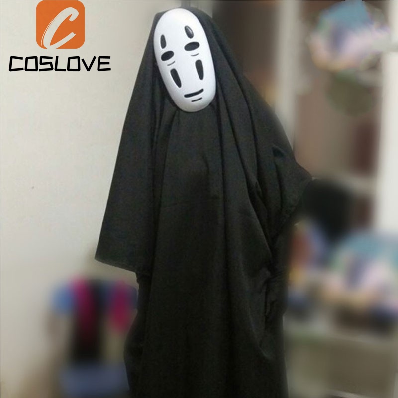 2022 New No Face Man Spirited Away Cosplay Costume with Mask Gloves ...