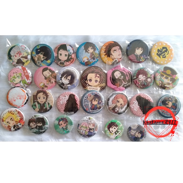 Demon Slayer : Kimetsu no Yaiba Metallic Pins I Demon Slayer Pins (read ...