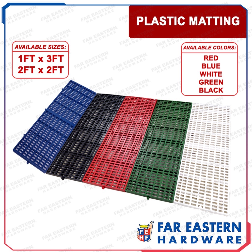 Plastic Rabbit Matting / PVC Flooring 1ft x 3ft | 2ft x 2ft | Shopee ...