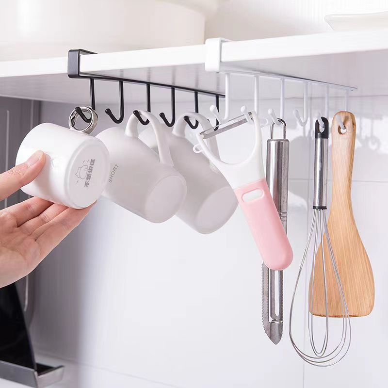 Kitchen Hanging Storage Hook Cabinet Cupboard Storage Rack Wardrobe ...