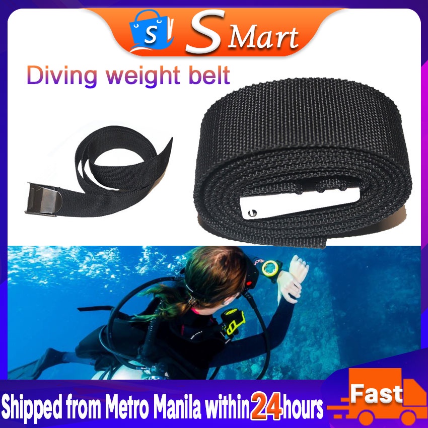 【Soyamart】1.5m Diving Weight Belt Diving Equipment With Stainless Steel ...
