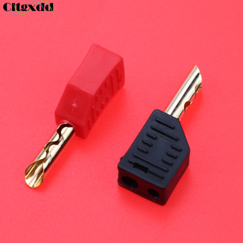 1PCS DIY Stackable 4mm Hollow Banana Plug High Current PE Molded Shell ...