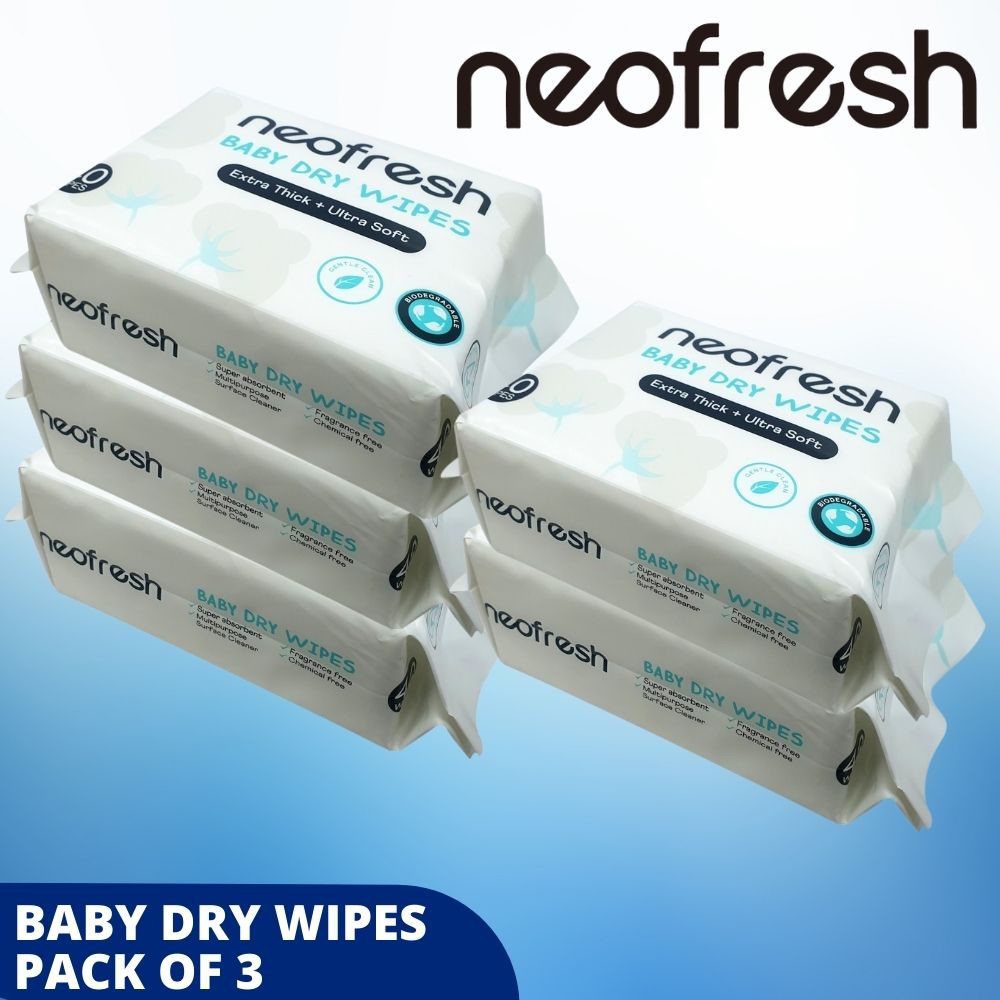 Neofresh Baby Dry Wipes 40's Buy 5pcs | Shopee Philippines