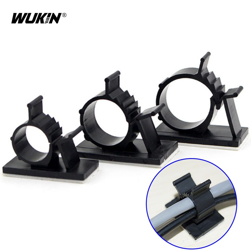 2/5Pcs Adjustable Self-Adhesive Wire Cable Ties Mounts Clamp Clip ...