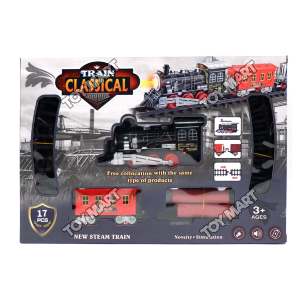 Classical Steam Locomotives Railway Train Simulation Moving New Train ...