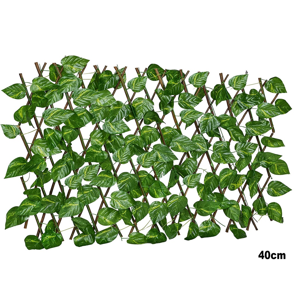 TNJ 40cm/70cm Retractable Outdoor Garden Green Leaf Expandable Privacy ...