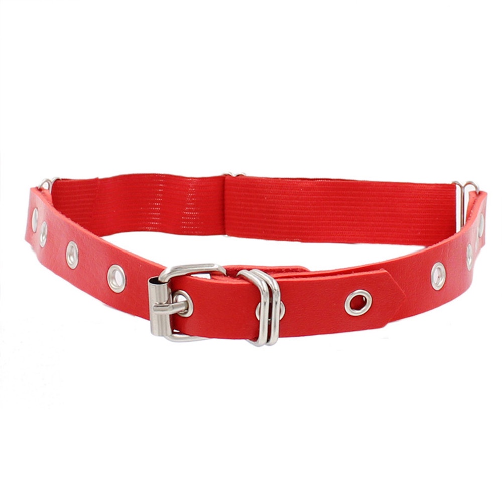 Women Sexy Elastic Pu Leather Leg Ring Garters Lingerie Belt Punk Heart