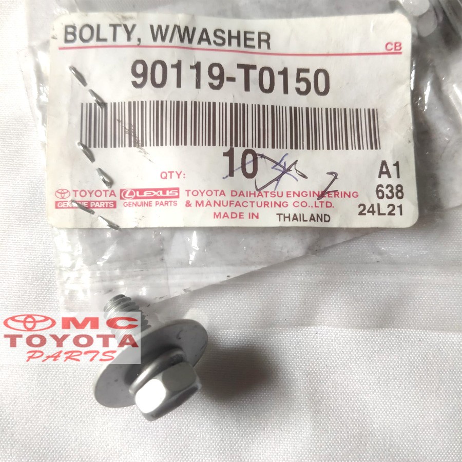 Universal Fine Bolt / Screw Bolt Washer 90119-T0150 | Shopee Philippines