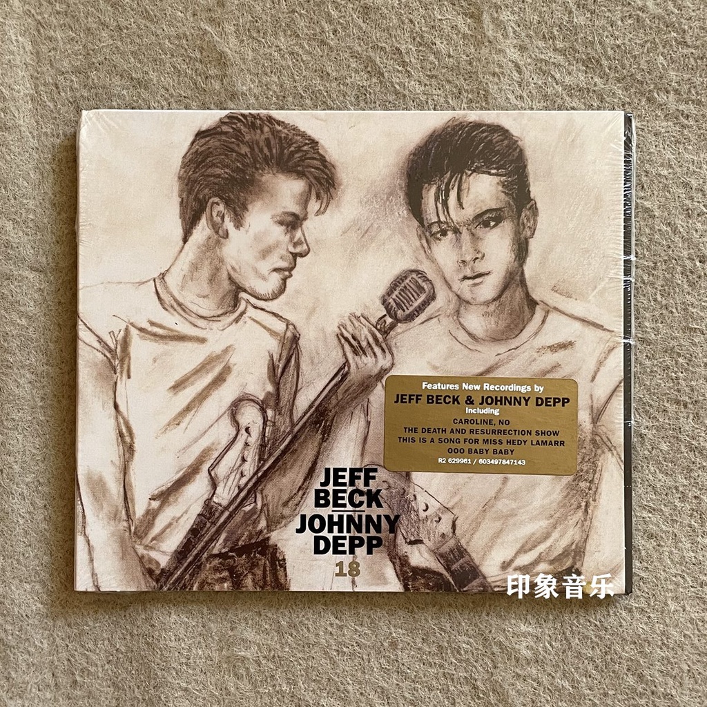 Original Imported Legendary Guitarist Jeff Beck and Johnny Depp 18 CD ...