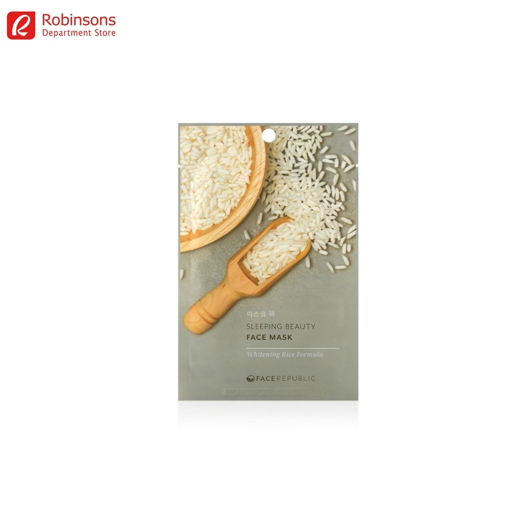 Face Republic Sleeping Beauty Face Mask Whitening Rice Formula 23g ...