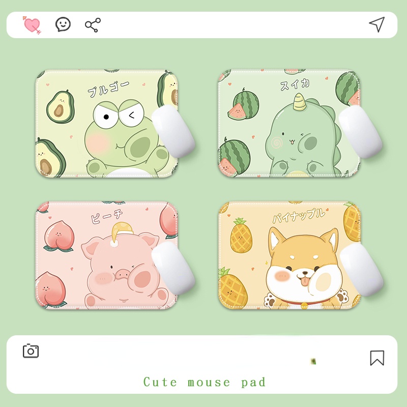 Mouse Pad Little Girl Cute Cartoon Laptop Desk Thickened Seaming Anti ...