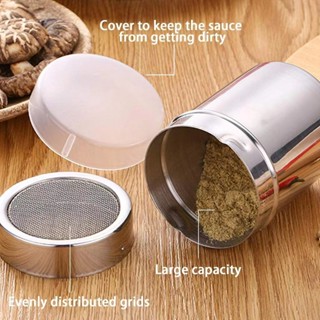 3pcs/set Stainless Steel Powder Shaker Flour Sprinkler Dredger Sugar ...