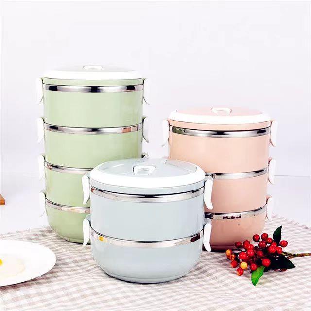1Layer Stainless Steel Lunch Box colored Thermo Bento Lunch Box Cod ...