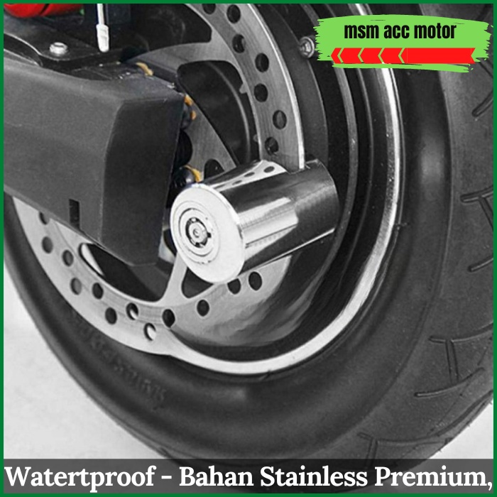Waterproof Stainless Disc Motorcycle Padlock Fazzio Grand Filano Stylo ...