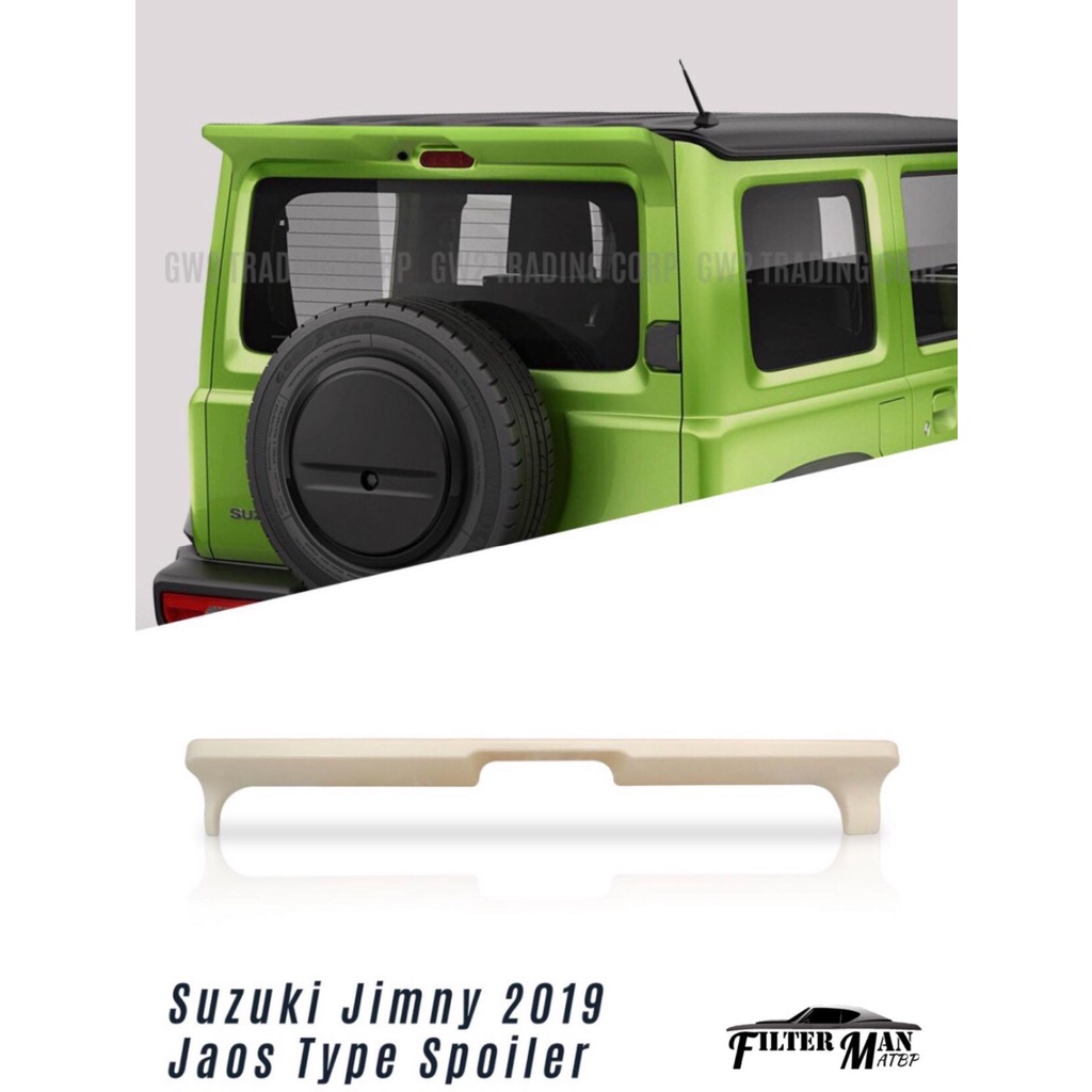 SUZUKI JIMNY 2019-2023 Rear Spoiler Paintable clip type spoiler ...