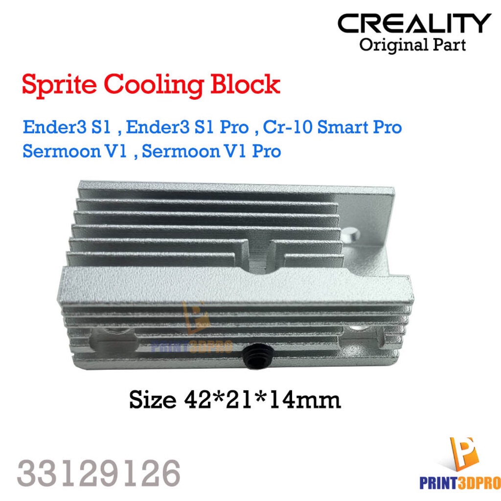 3D Printer Part Creality Sprite Cooling Block Heat Sink For Ender3 S1 ...