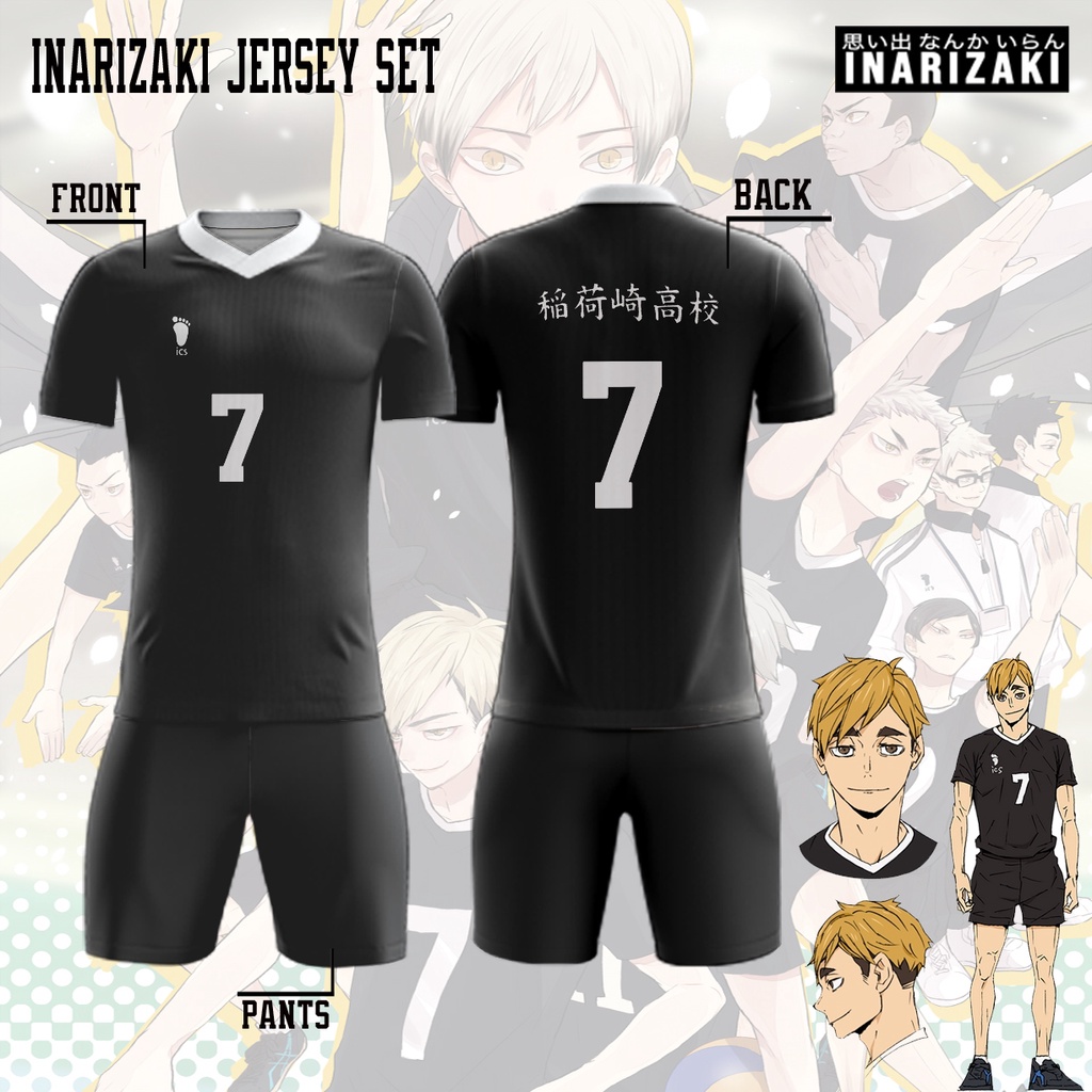 Volleyball Jersey Set Anime Haikyuu Inarizaki Team Volleyball Jersey ...