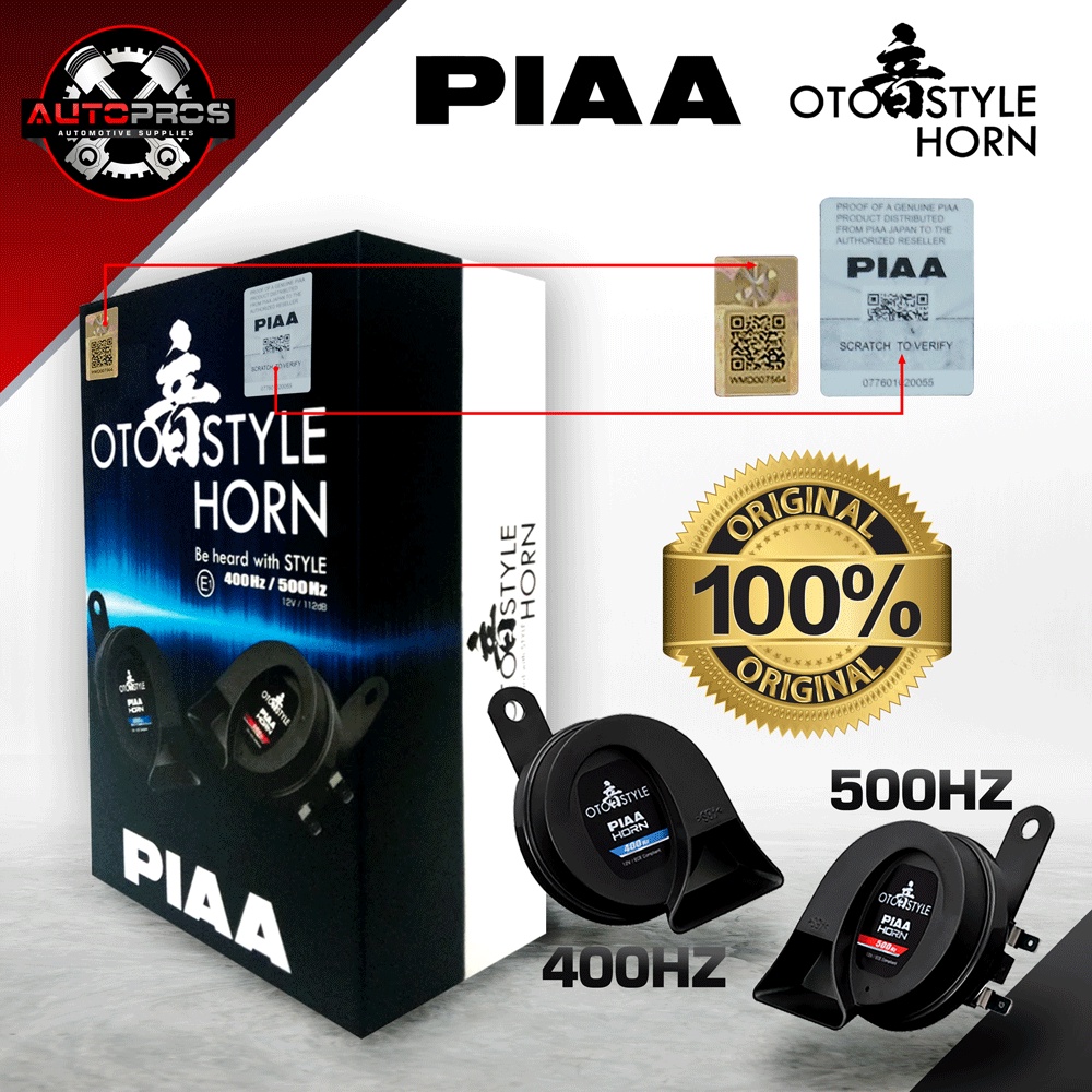 100% ORIGINAL PIAA OTO STYLE HORN 400HZ / 500HZ, HO-14, 2PCS. POWER HORN | Shopee Philippines