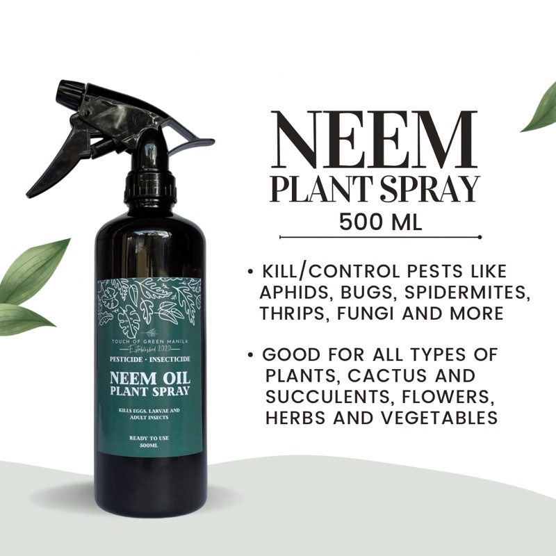 NEEM PLANT SPRAY 500ML (FIGHTS APHIDS, BUGS, MITES, THRIPS, FUNGI AND ...