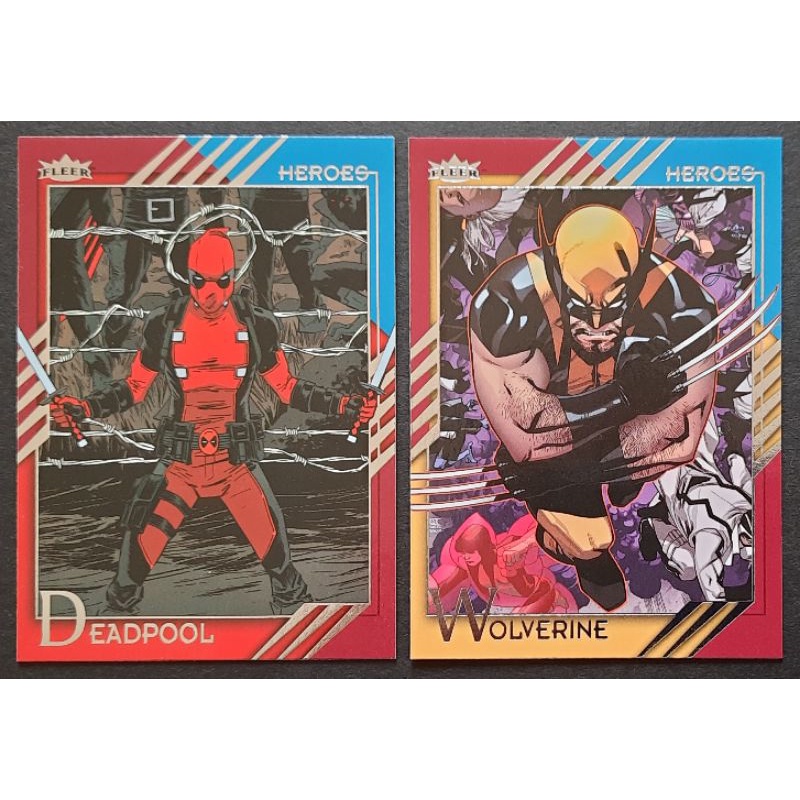 COMPLETE SET! 2015 Fleer Marvel Retro Trading Cards Wolverine Thanos ...