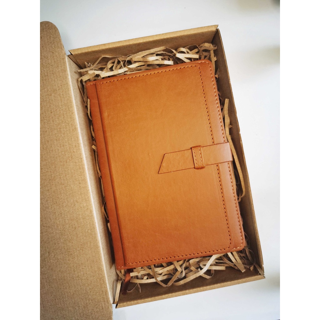 Personalized Corporate Leather Notebook with inside card slots FREE ...