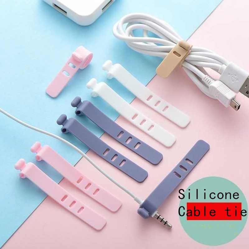 Silicone Cable Winder Earphone Mouse Keyboard Cable Cord Organizer ...