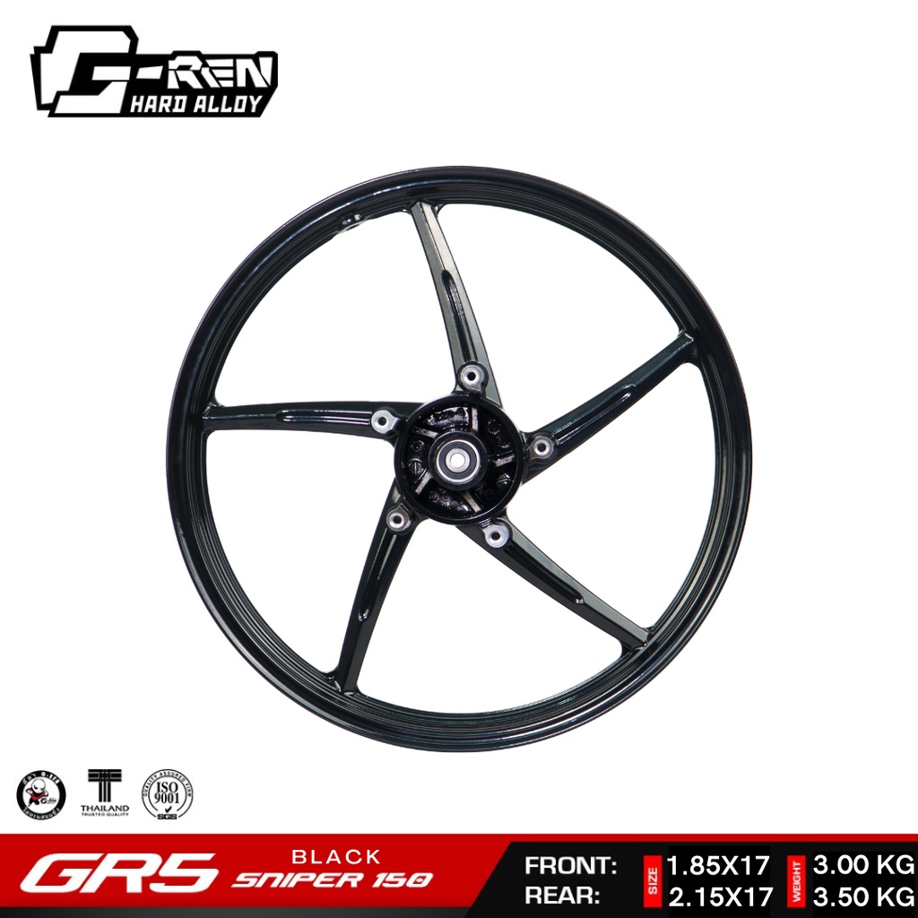 G-REN Mags Gr5 For Sniper 150 Lc150 Mx King (1.85x2.15 - 17) | Shopee ...