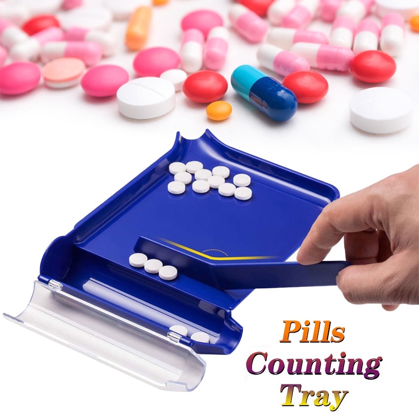 Plastic Pills Counting Trays Right Hand Pill Counter Meds Tablet with ...
