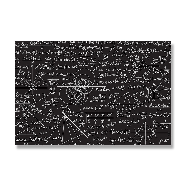 Frameless Physics Formula on Blackboard Relativity Poster Math Science ...