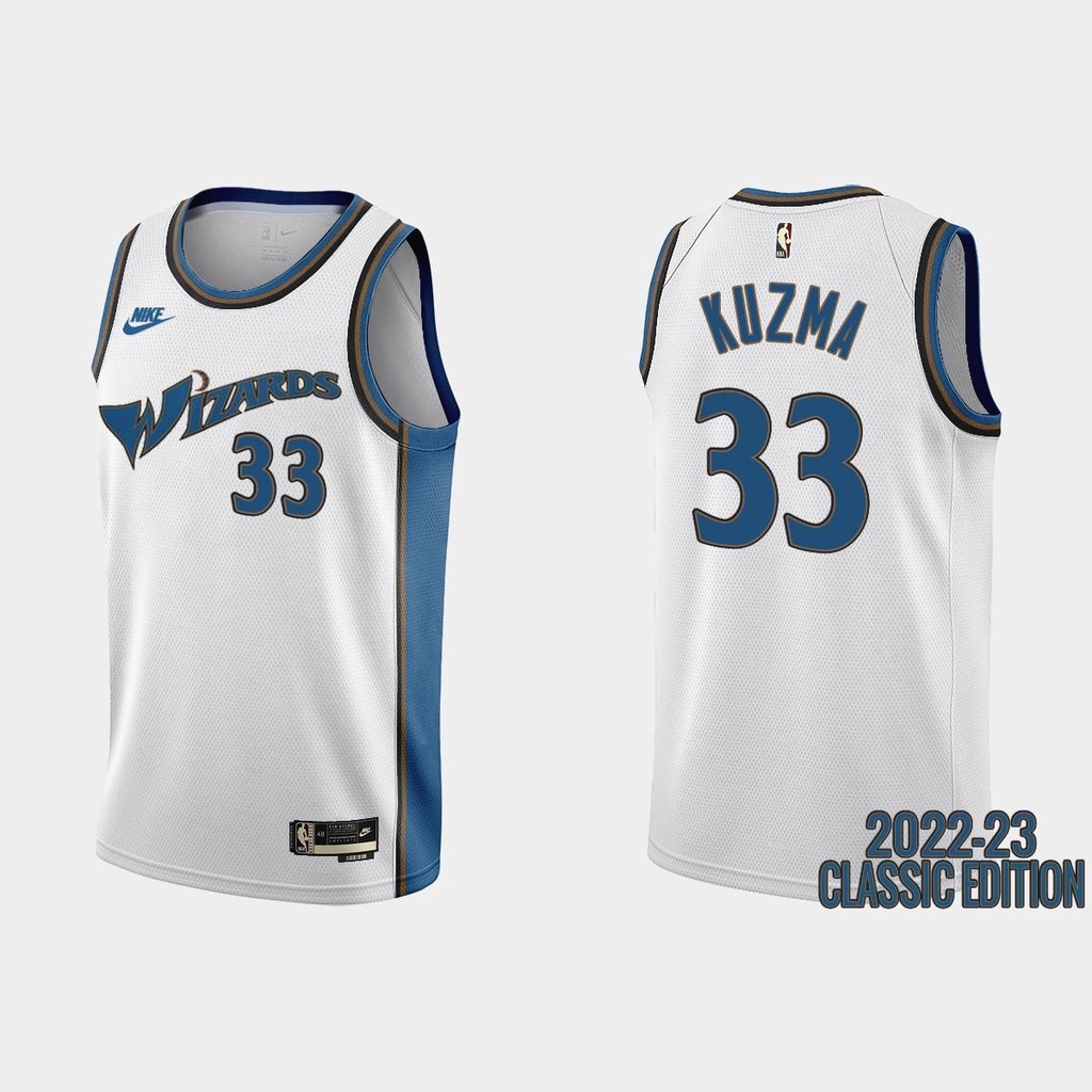 Washington Wizards #33 Kyle Kuzma 75th Anniversary City Blue Jersey ...
