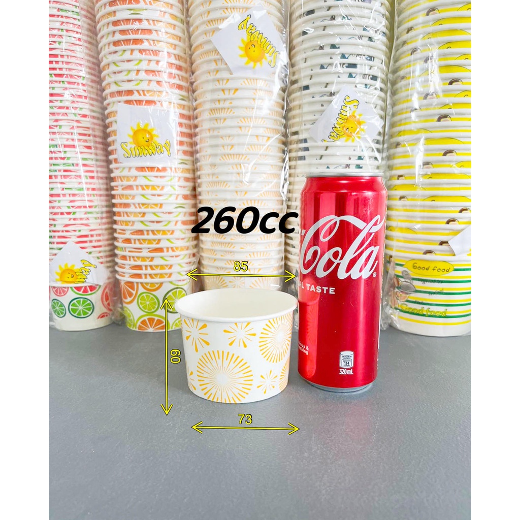 50pcs paper bowl PRINTED Environmentally friendly food grade/Disposable ...
