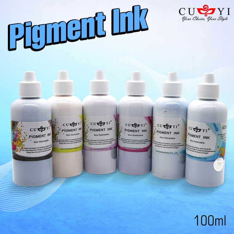 CUYI 100ml Pigment Ink For Modified Printer Transfer Papers Photo Paper ...