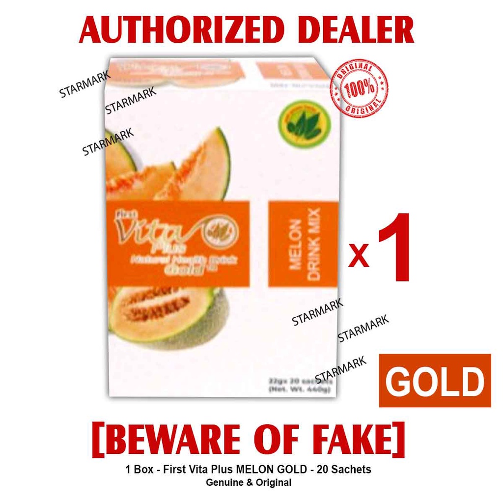 First Vita Plus MELON GOLD 20's Vitaplus MELON GOLD Authentic - 1 Box ...