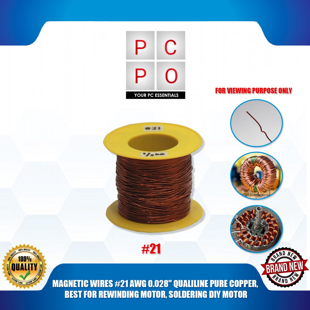 MAGNETIC WIRES #21 AWG 0.028", QUALILINE PURE COPPER, BEST FOR ...