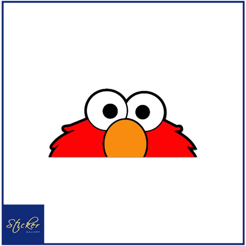 ELMO PEEKER Waterproof Sticker for Motorcycle | Shopee Philippines