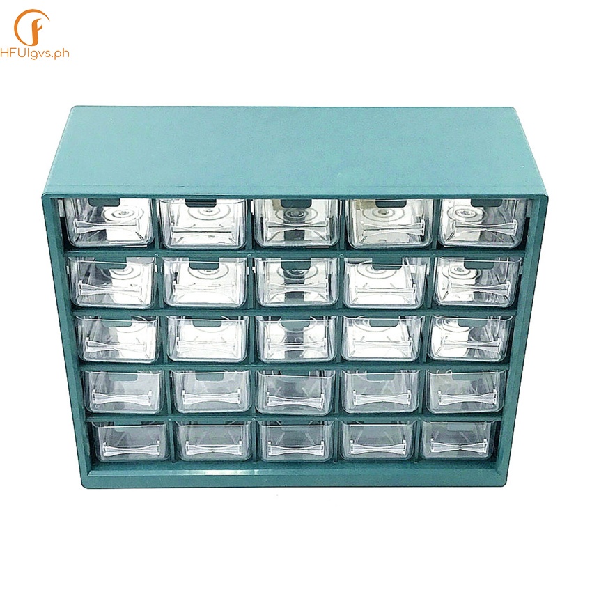25 compartment drawer parts box wall-mounted parts sorting component ...