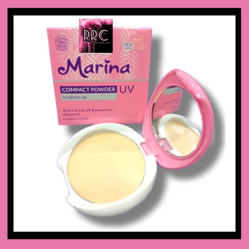 Marina Compact powder uv bright up | Shopee Philippines