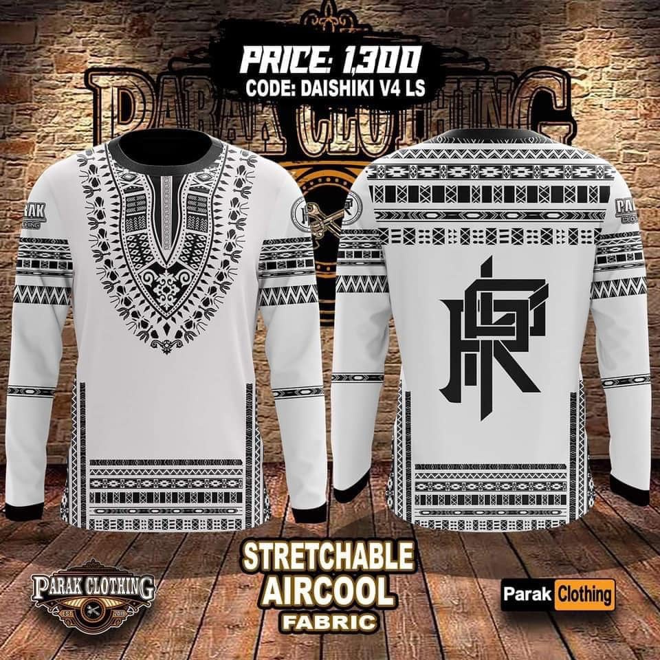 Motor Cycle Jersey Long Sleeve for Men PARAK CLOTHING DAISHIKI FULL SUBLIMATION STRETCHABLE ...