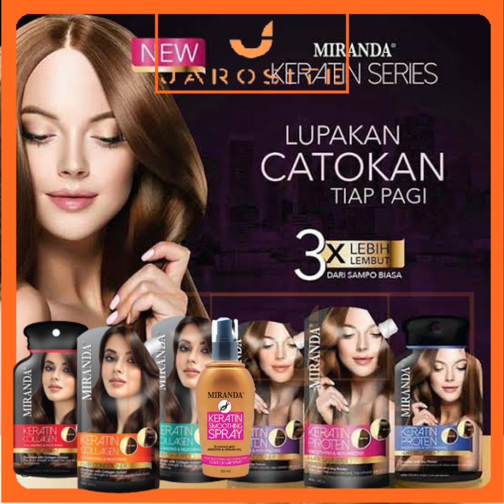 Miranda Keratin Smoothing Spray/Shampoo/Conditioner/Treatment Hair Care ...