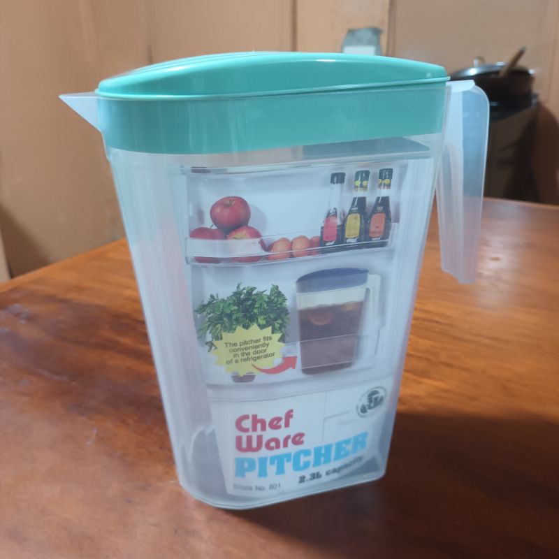 #P-801 HIGH QUALITY CHEFWARE SLIM CLEAR PLASTIC PITCHER | Shopee ...