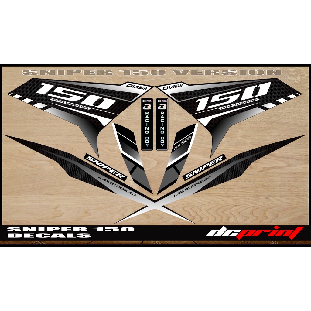 Sniper150 DECALS HYPER UNDERBONE SPECIAL EDITION | Shopee Philippines