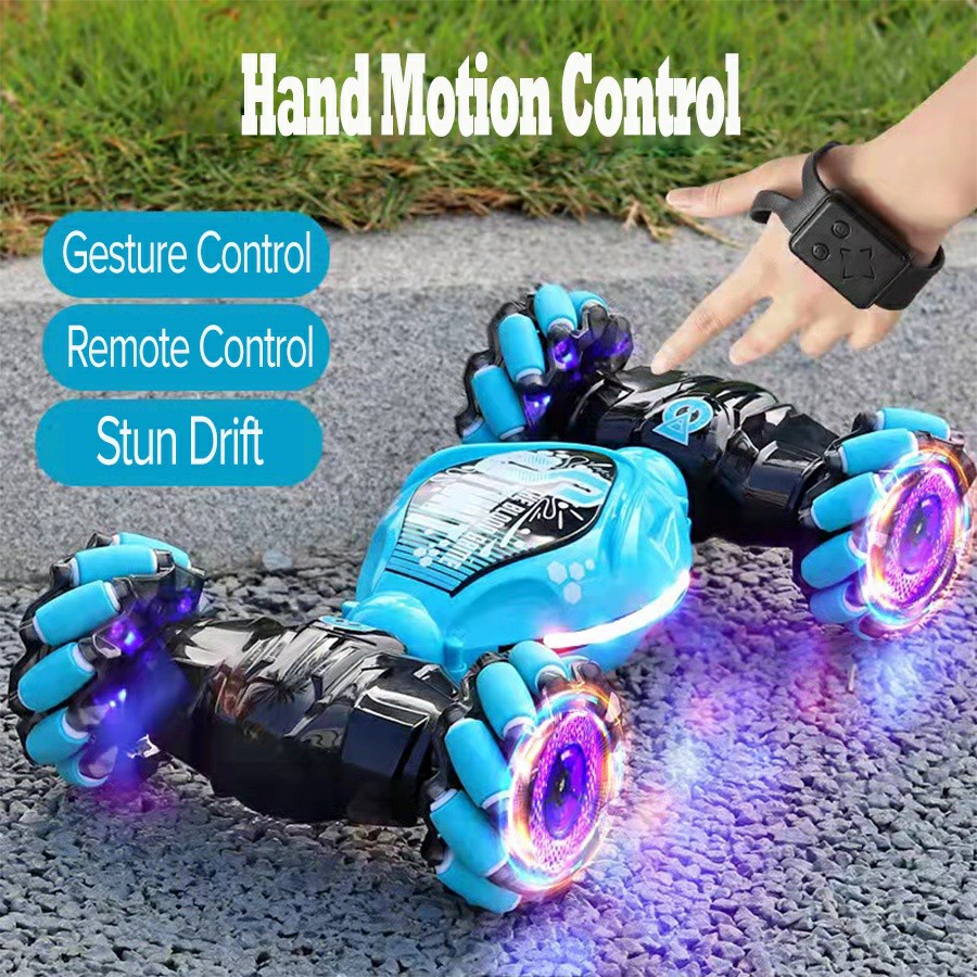 Gesture sensing remote control four-wheel drive twist stunt dual RC ...