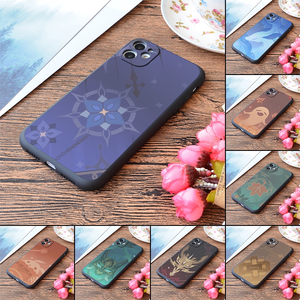 Genshin Silicone Phone Case For iPhone 13 12 11 Pro Max Mini XS XR SE 7 ...