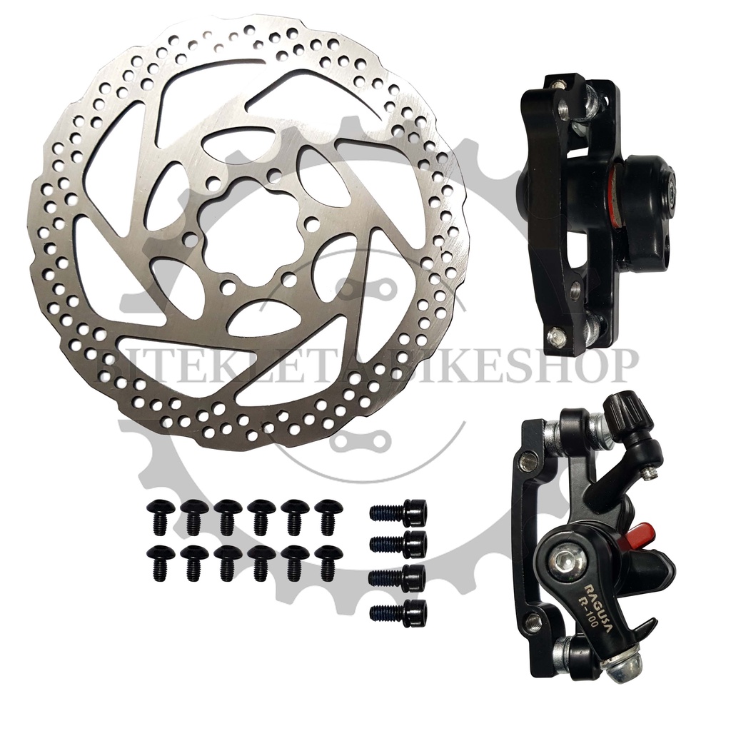R-200 DISC BRAKE CALIPER SET WITH ROTOR AND BOLTS MOUNTAIN BIKE AND ...