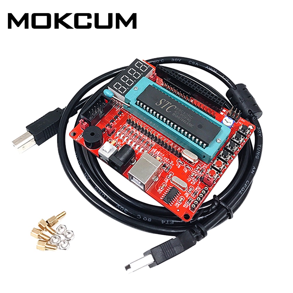 STC89C52 Development Board C51 USB Programmable 8051 MCU Controller System Board Industrial ...