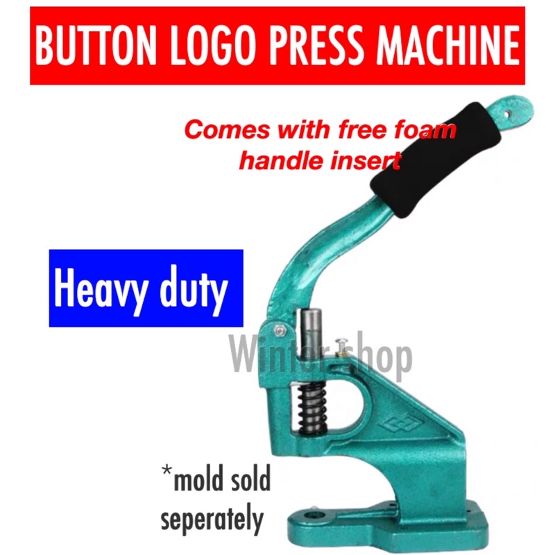 ID LACE KAM t5 handpress machine BUTTON LOGO PRESSBODY INLY OR WITH ...
