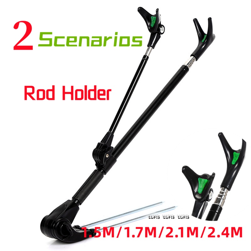 Fishing Rod Bracket Rack Pole Stand Holder Adjustable Flexible Anti ...