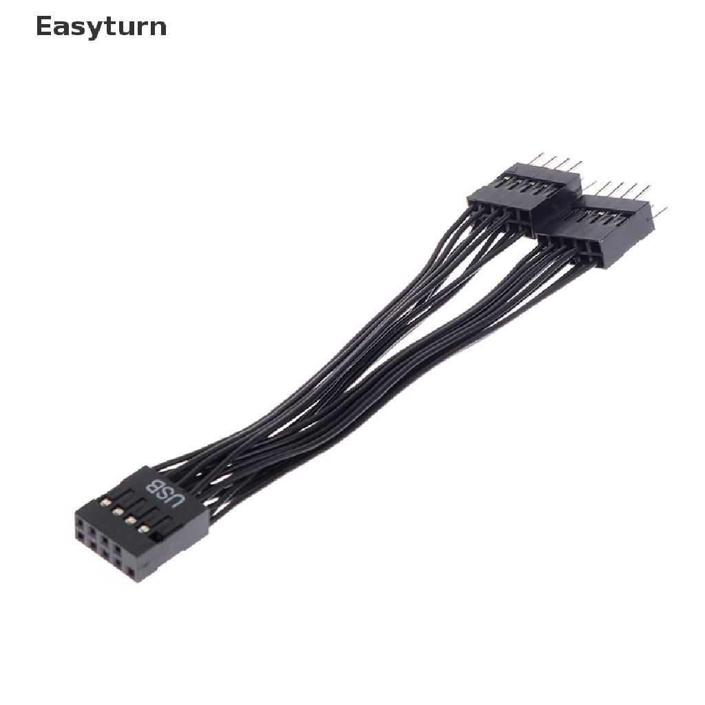 [EAS]1Pc Computer Motherboard USB Extension Cable 9 Pin 1 Female to 2 ...